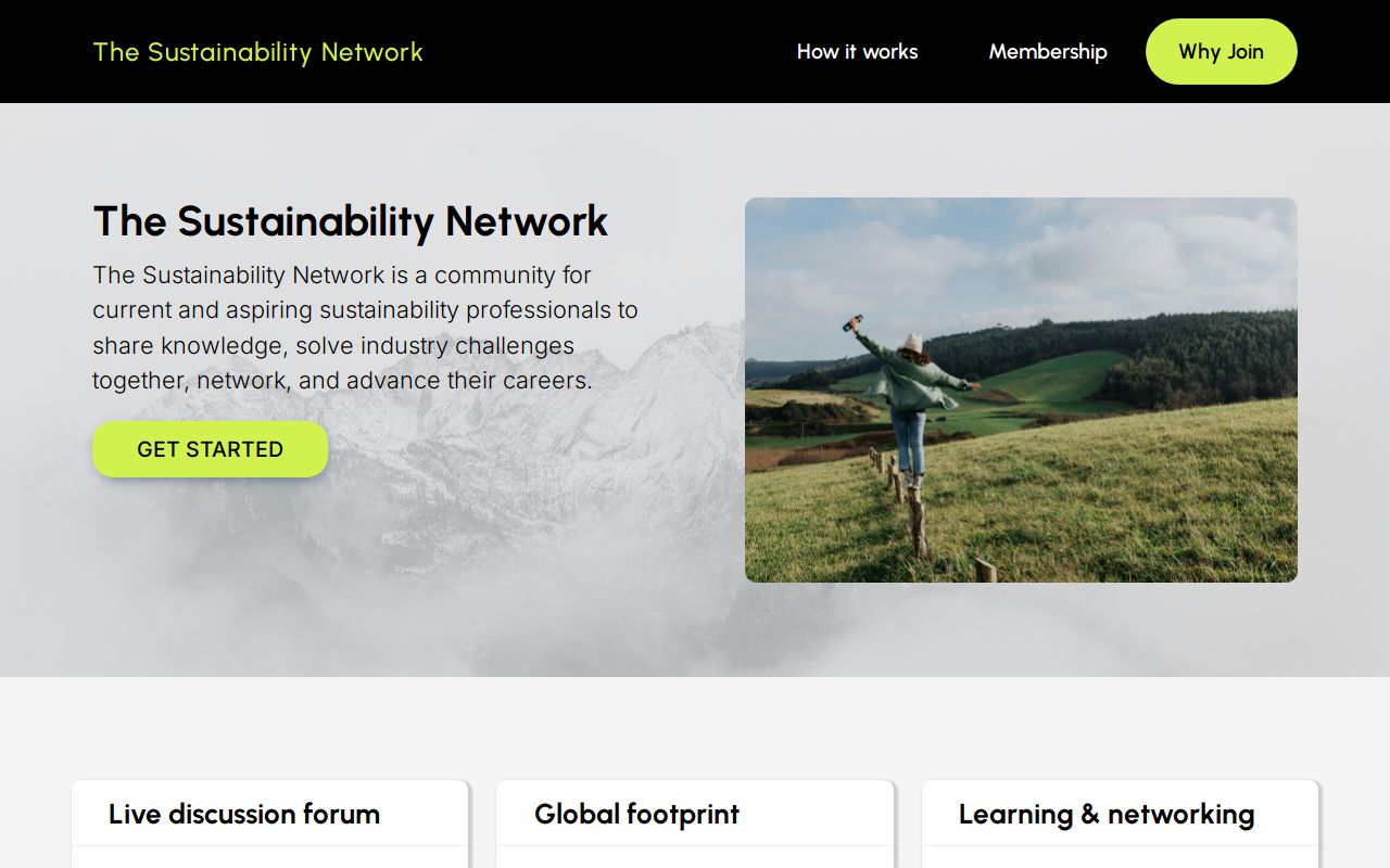 The Sustainability Network (Waitlist)